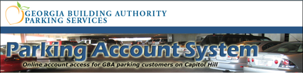 Georgia Building Authority - Parking Services - Customer Authentication
